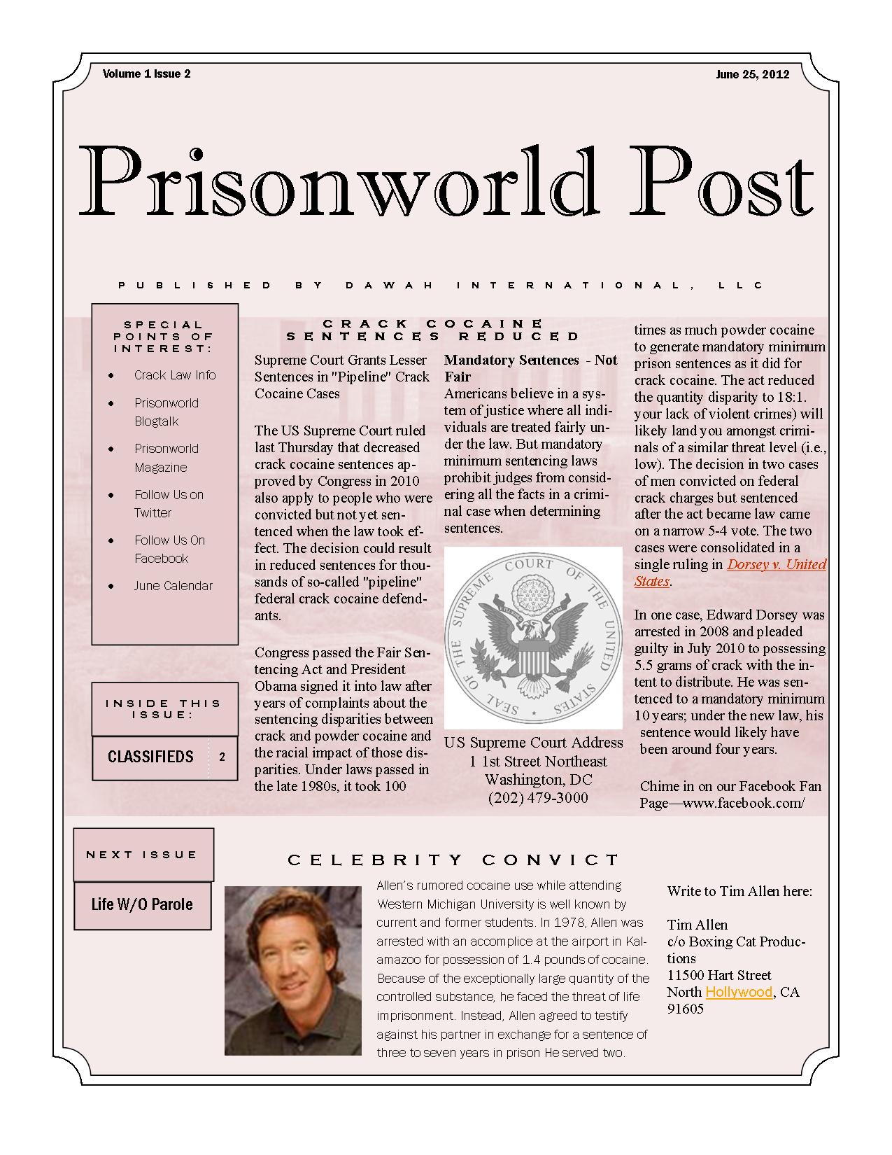 Did YOU Miss the FREE Prisonworld Post Newsletter? Download it TODAY ...